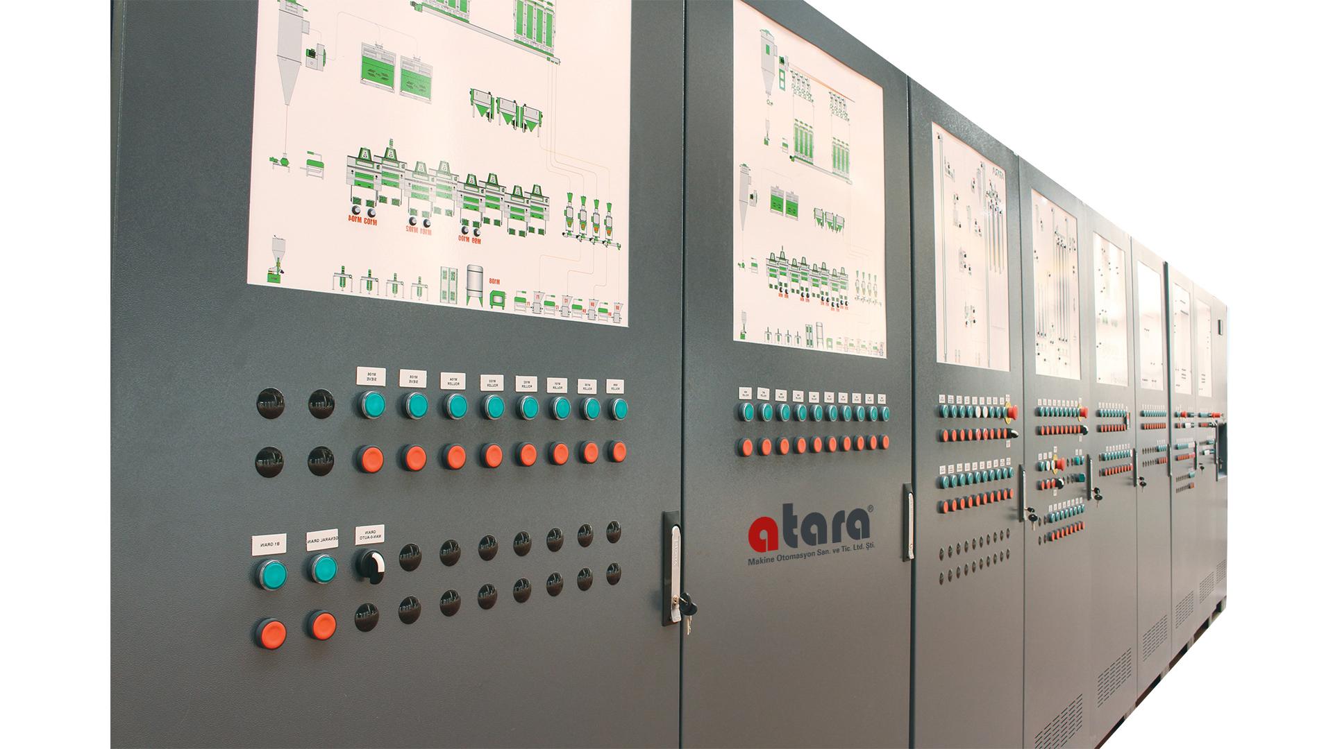 Electrical Panels with Manual Push Buttons - Atara Makine Otomasyon